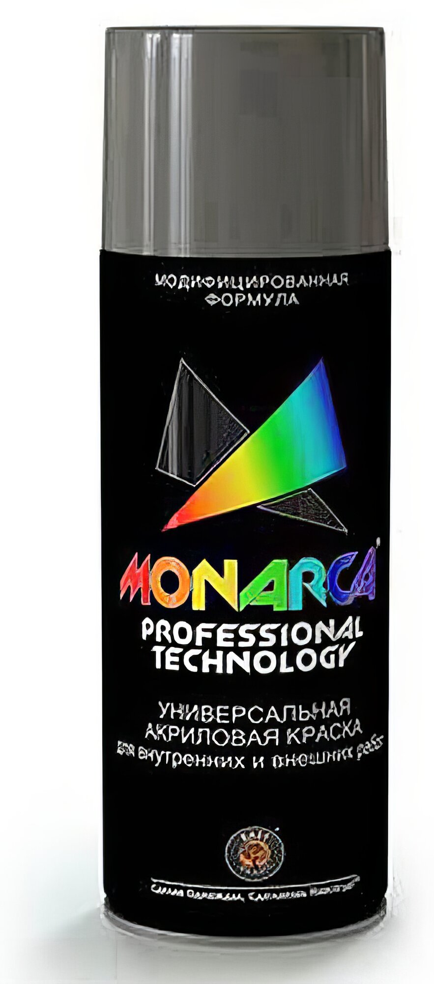 Краска аэрозольная MONARCA универсальная Черный Матовый 520мл