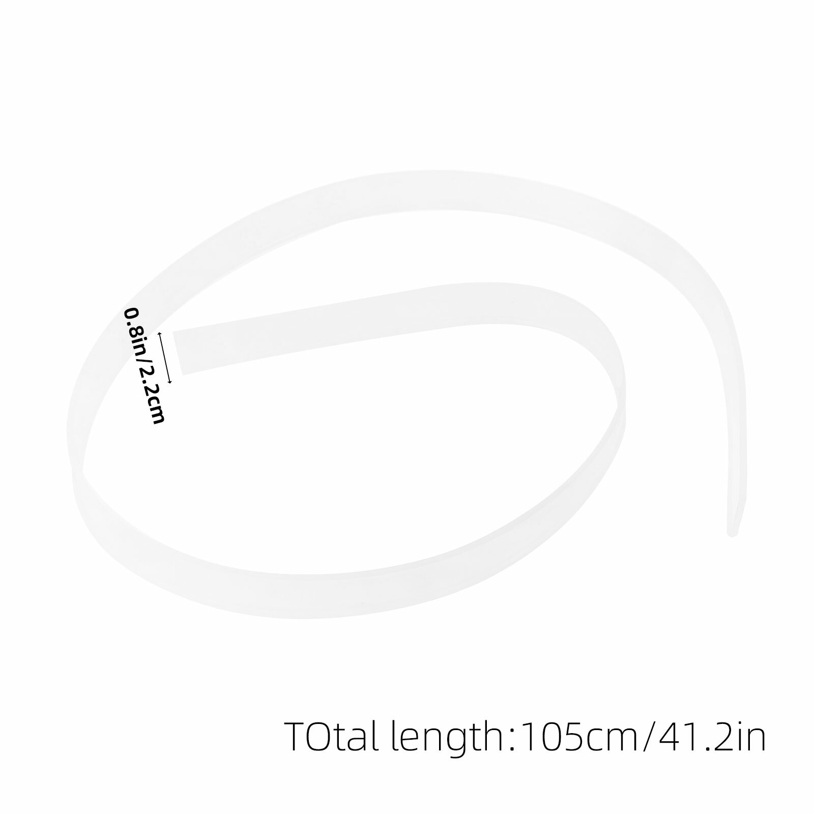Универсальная Резиновая Лента Для Очистки Стекол 105.00X2.20X0.40Cm