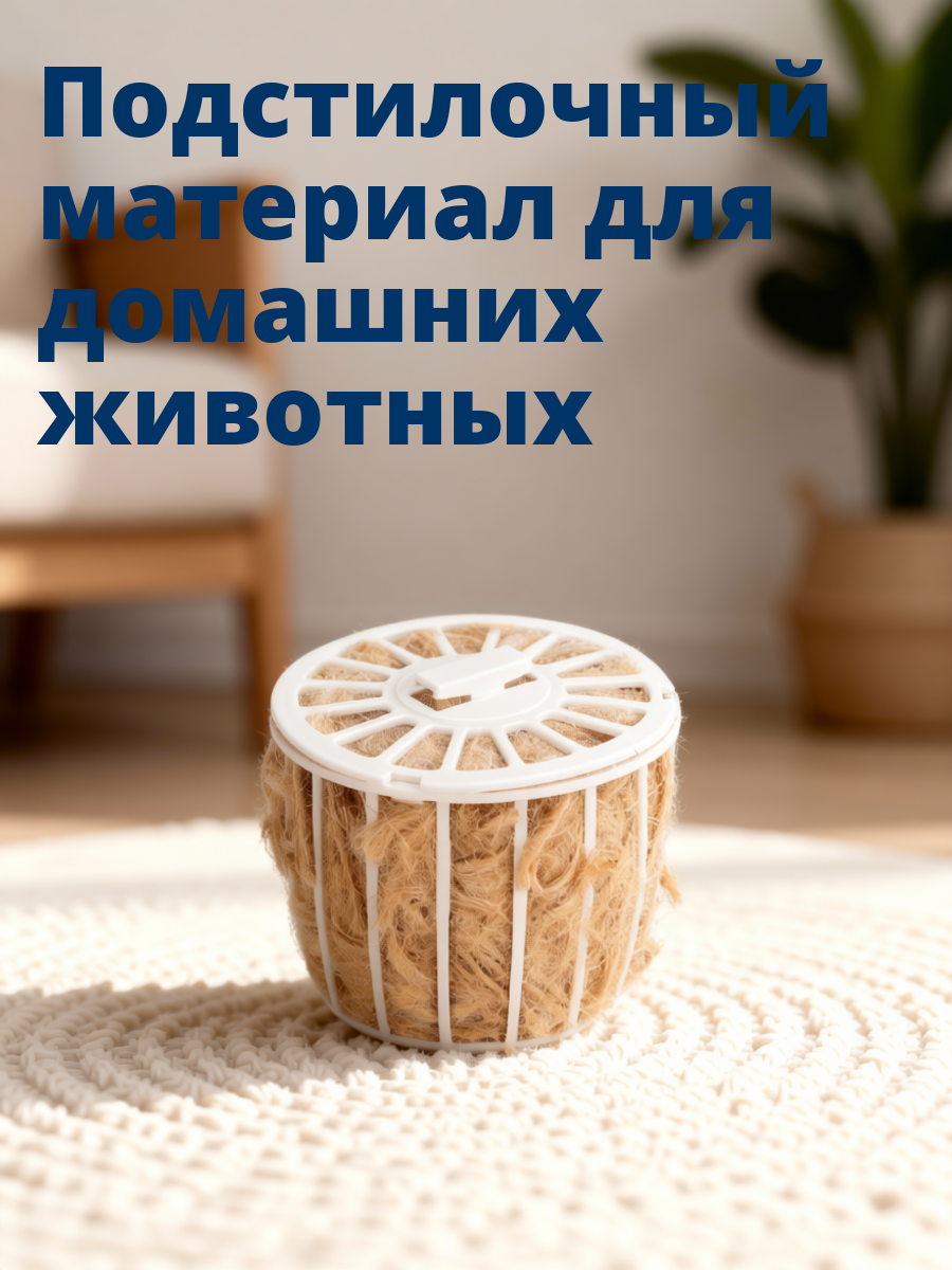 2 Набора Мягкого Джутового Гнездового Материала Для Воробьиных Птиц И Садовых Гнезд Размер 7.30X7.30X6.50Cm