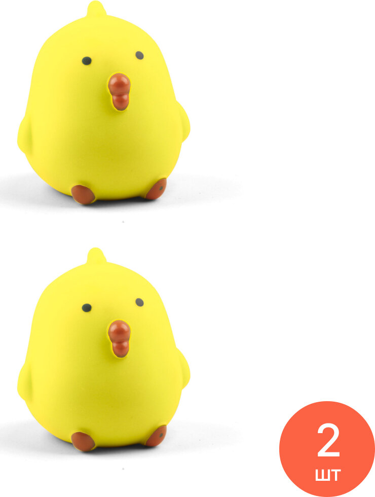 Игрушка для собак Triol / Триол MINI DOGS Цыплёнок виниловая с пищалкой, размером 7.5см / зоотовары для животных (комплект из 2 шт)