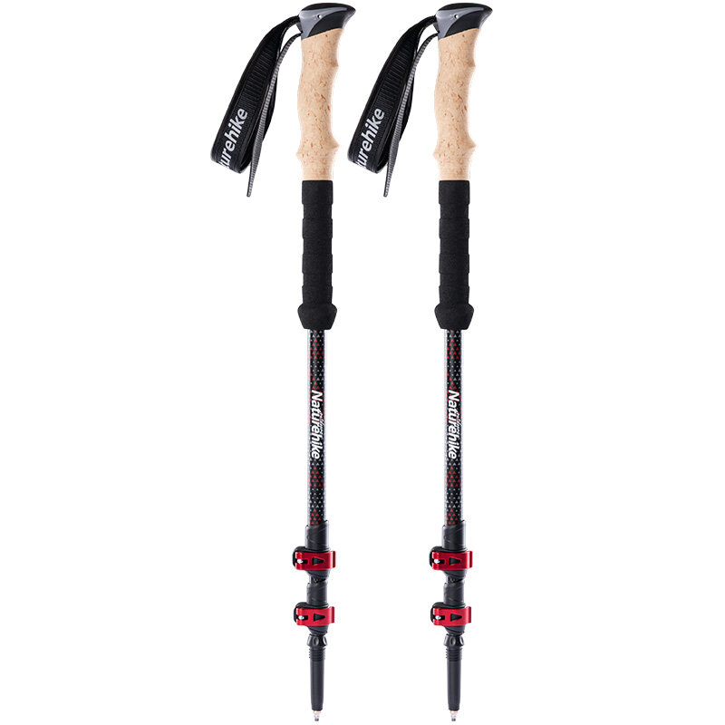 Палки для треккинга и хайкинга унисекс NATUREHIKE, 62-135CM EU, углепластик EVA