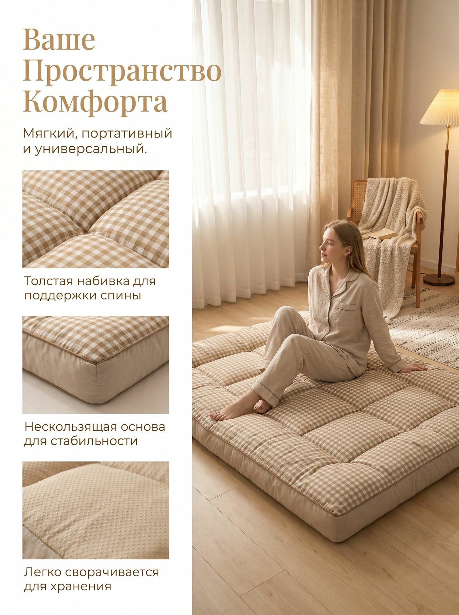 Наматрасник 160x200х5 см с резинкой по углам
