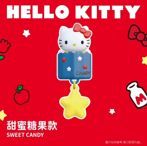 Популярный в TiktTok магнит на холодильник Hello Kitty с подсветкой в виде звезды в ретро стиле Стиль：Сладкая конфета