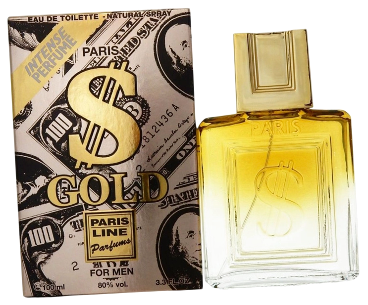 Дольчик Голд от Paris Line Parfums - туалетная вода мужская, 100 мл, Доллар Голд