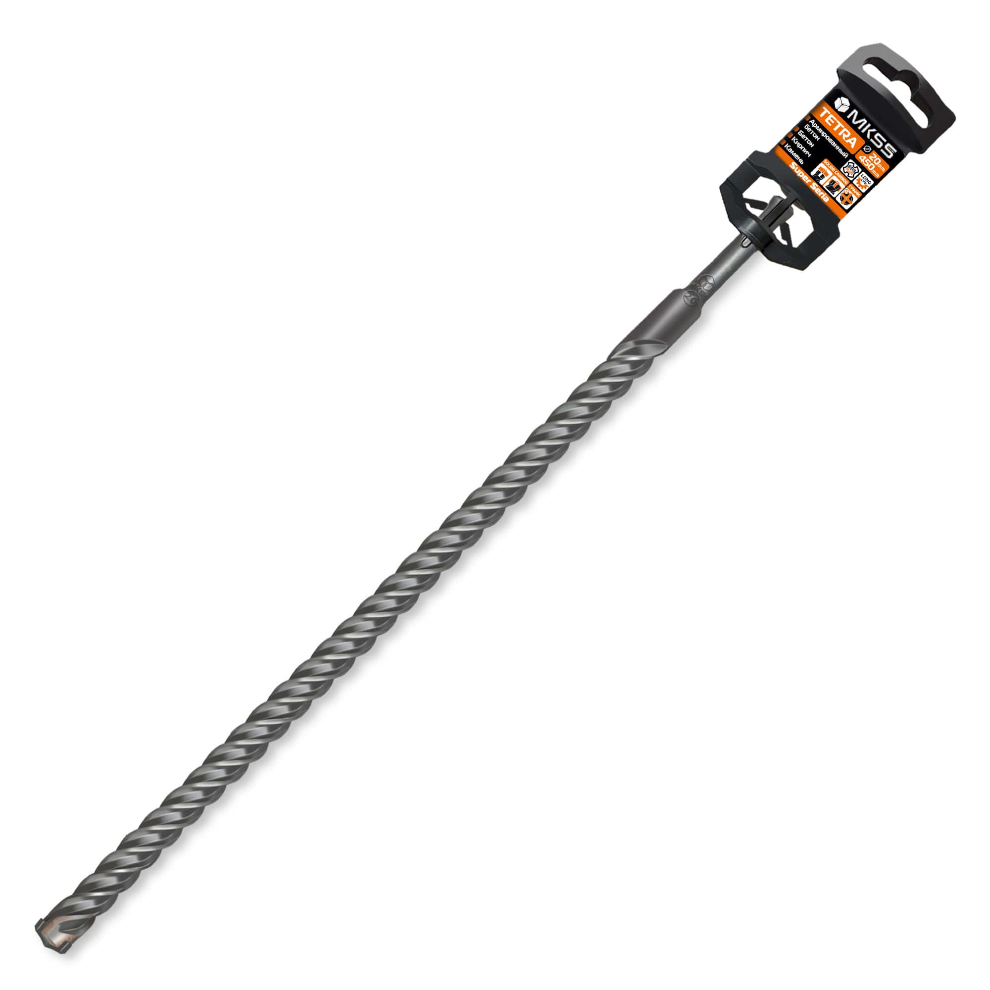 MKSS Toolbox SS5502 Бур по арм. бетону Tetra 20x450мм (SDS-plus) MKSS SS55022045