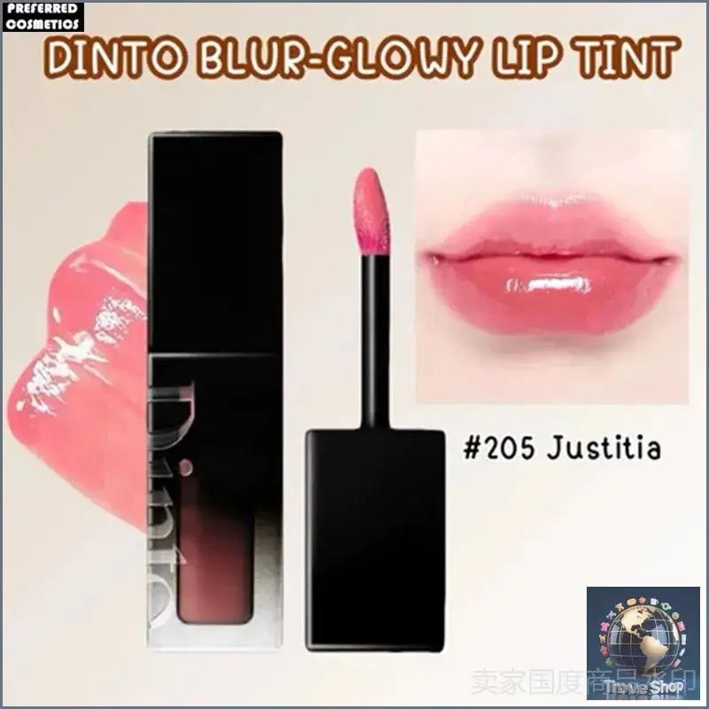 Blur-Glowy Lip Tint Глазурь для губ , Вода и световое зеркало, увлажняющие и разглаживающие ,3.5 г - 205 Justitia