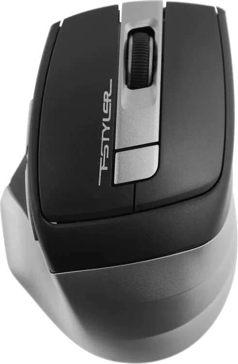 Мышь беспроводная A4TECH Fstyler FG35, радио, оптическая, USB, 2000dpi, серый и черный