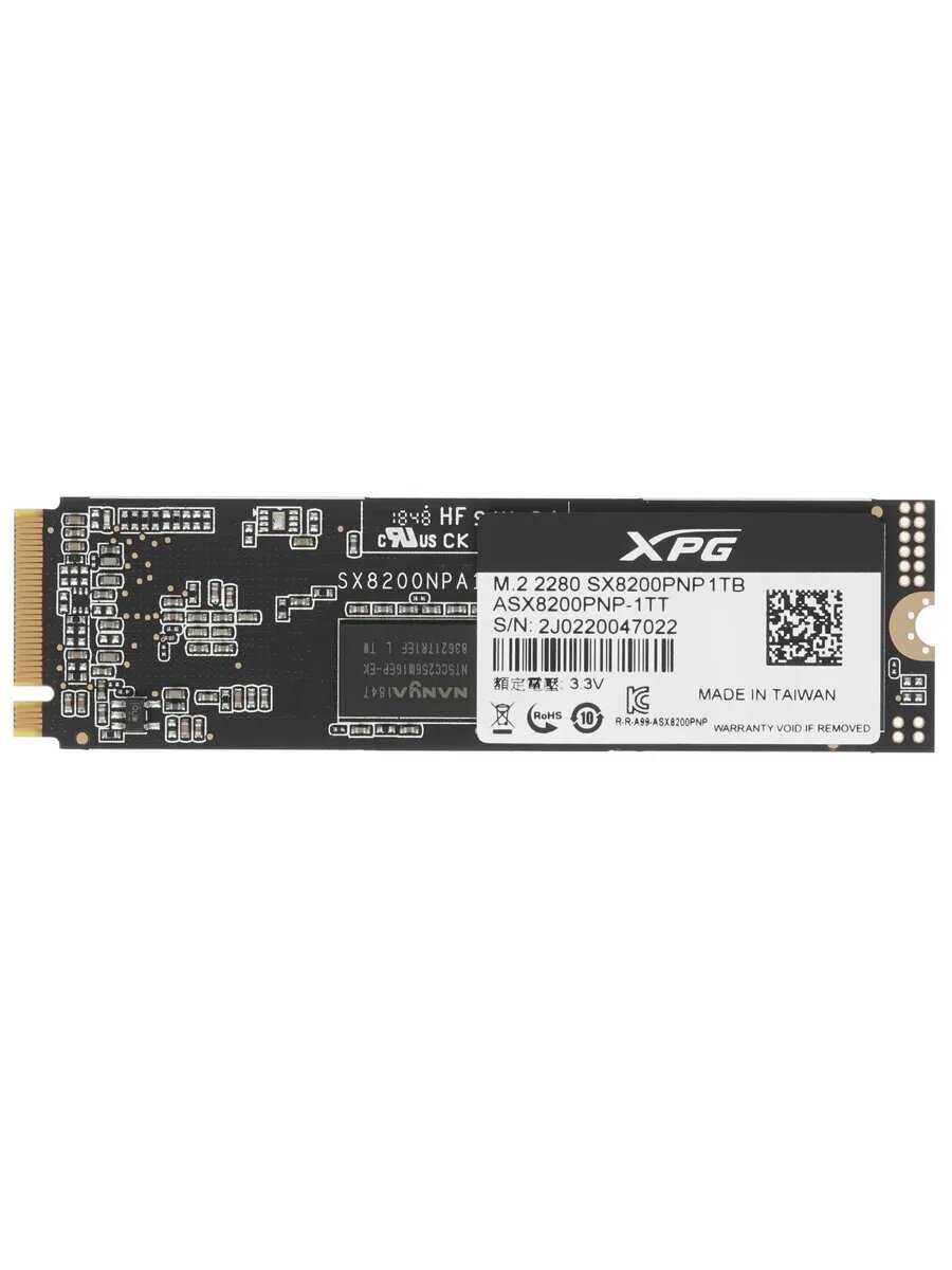 1 ТБ M.2 NVMe накопитель XPG SX8200 Pro ASX8200PNP-1TT-C PCIe 3.0