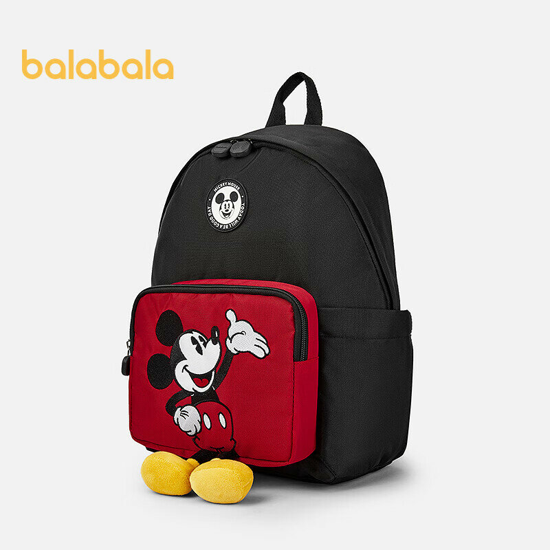Рюкзак Balabala для детей повседневный унисекс легкий Disney IP 00396 черно-красная расцветка Продукт：Черно-красная