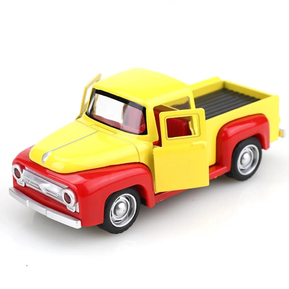Металлическая гоночная машинка для мальчиков Желтый, yellow