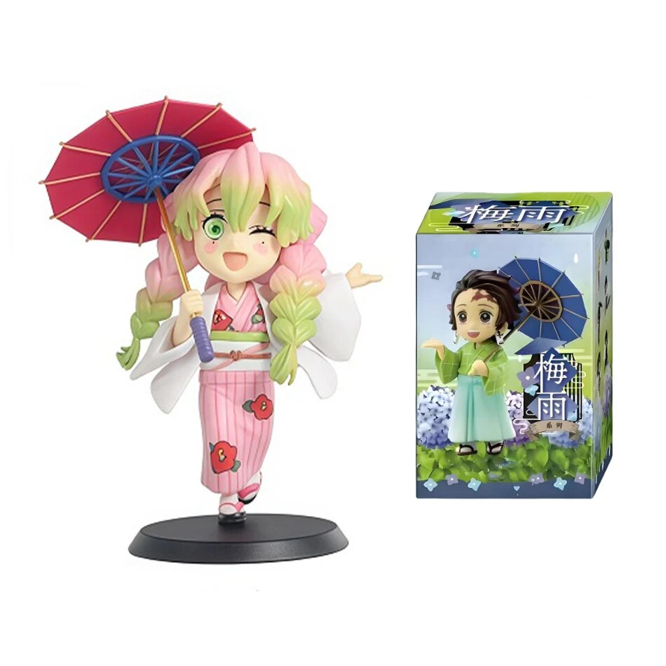 Фигурки Demon Slayer слепая коробка Plum Rain Tanjiro Kamado Nezuko PVC 1pcs-with box2