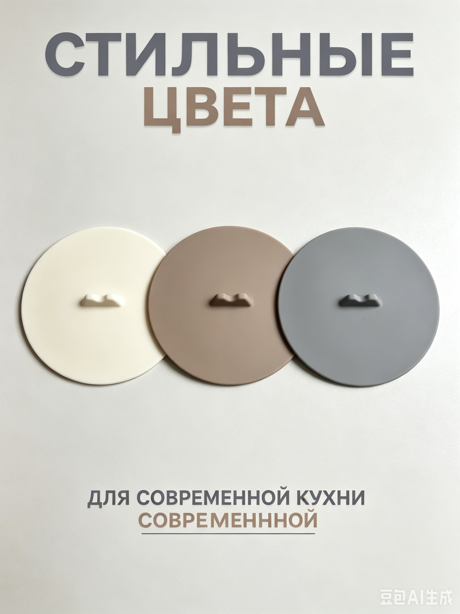 Силиконовые крышки для кружек, чашек и банок, набор 3 шт, универсальные, герметичные, разных цветов