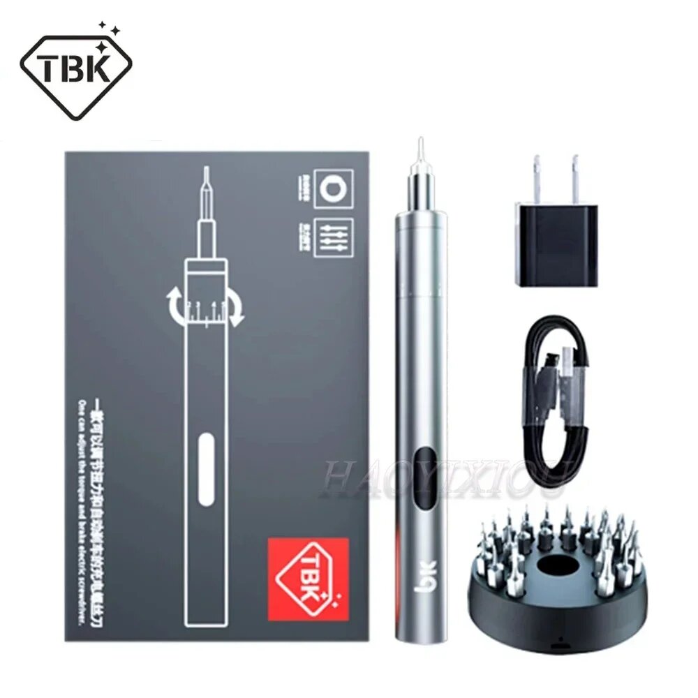 TBK-008 Электрическая отвертка с регулируемым крутящим моментом Портативный бытовой перезаряжаемый мобильный компьютер Инструмент для прецизионного обслуживания