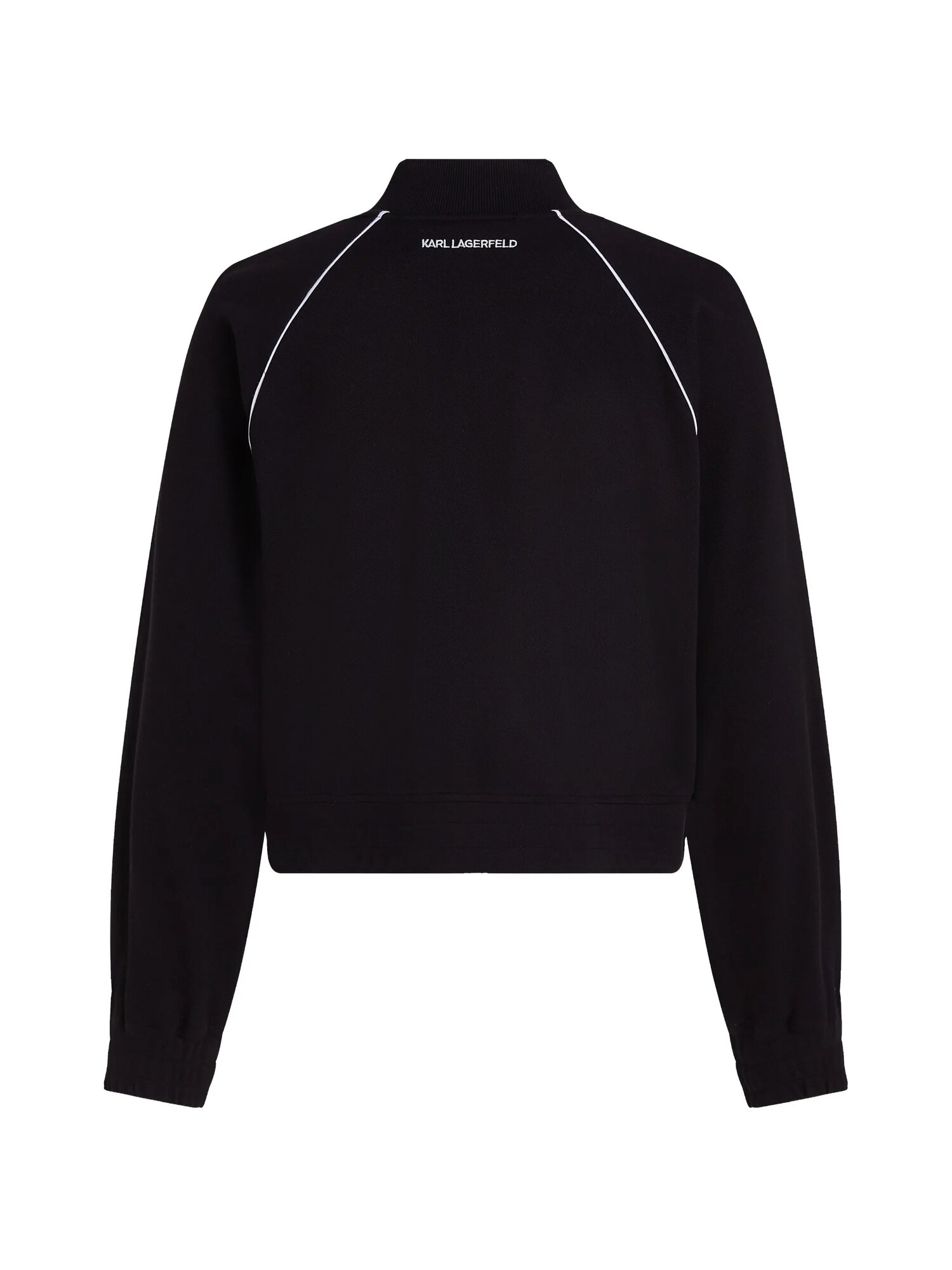 Куртка Karl Lagerfeld Ikon zip-up jacket, размер 34, black — фото 1