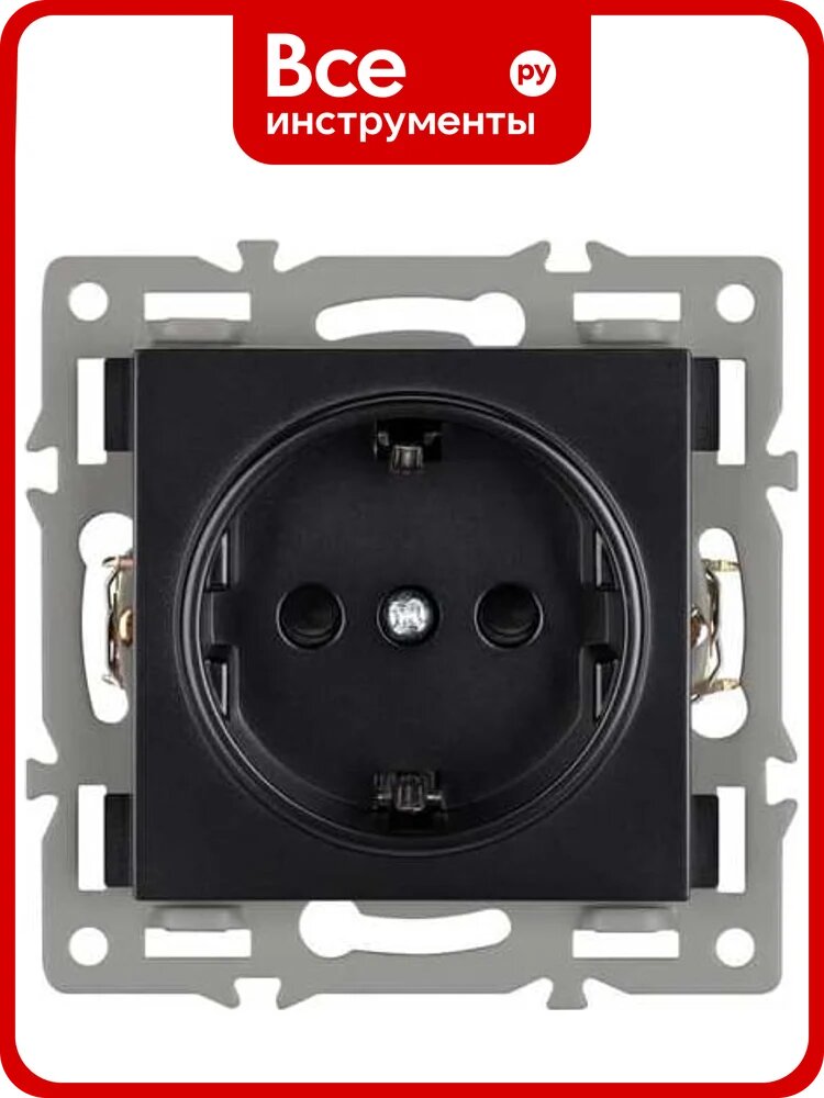 Механизм электрической розетки Arlight SCT-MEU1-PL-BK 1шт 043731