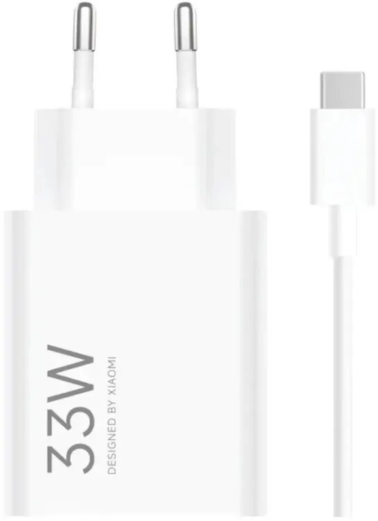 Сетевое зарядное устройство Xiaomi BHR9956EU, USB-A, 33Вт, 3A, белый