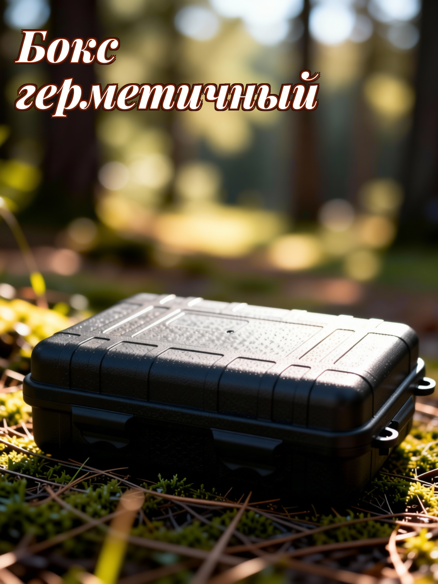 Водонепроницаемая Коробка Для Хранения 2 Шт Изделия Из Прочного Пластика Подходит Для Кемпинга Размер 18 5X11 5X6CM