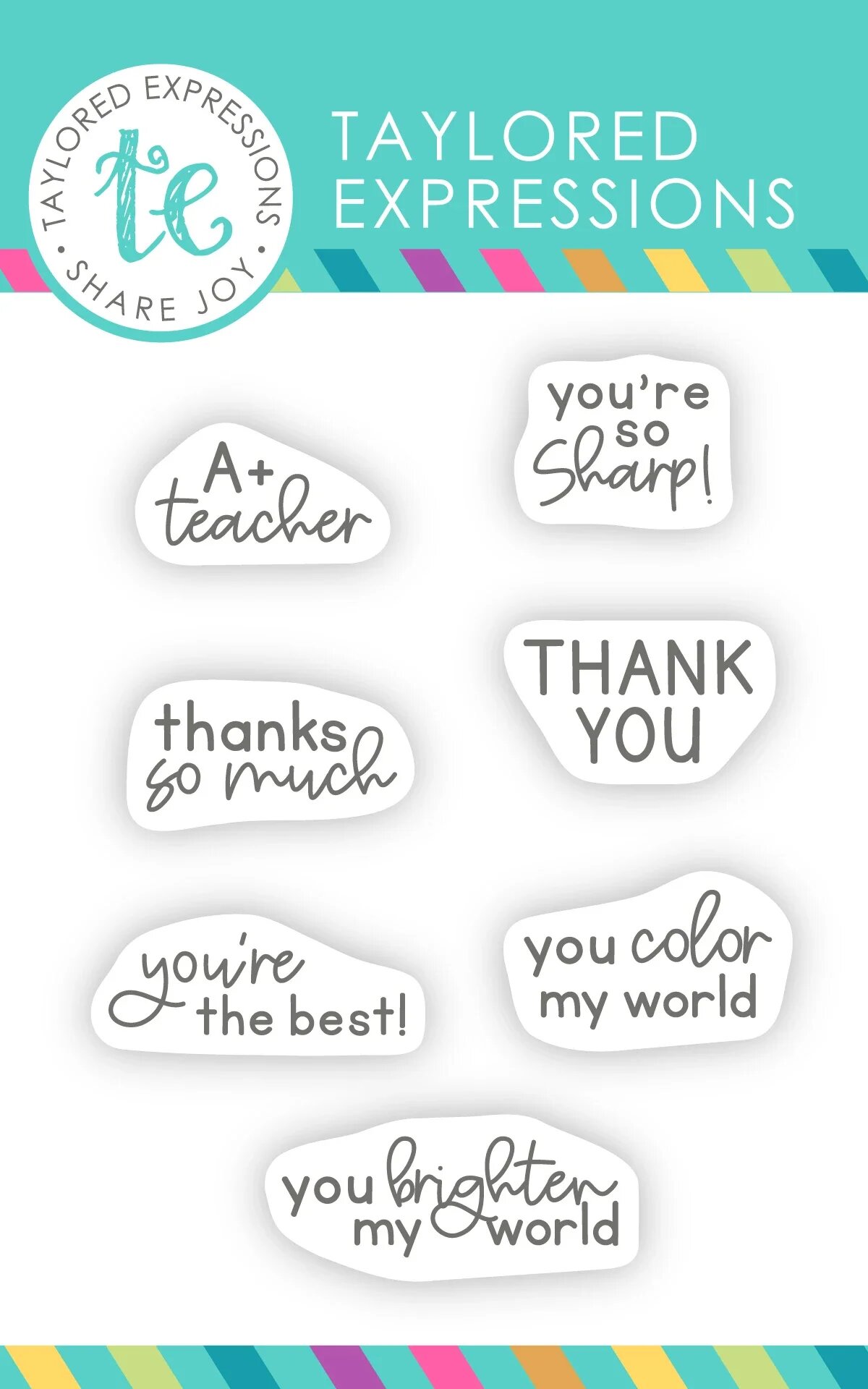 Штампы Creative Cuts Teeny Notes, набор M7394-M7400-A