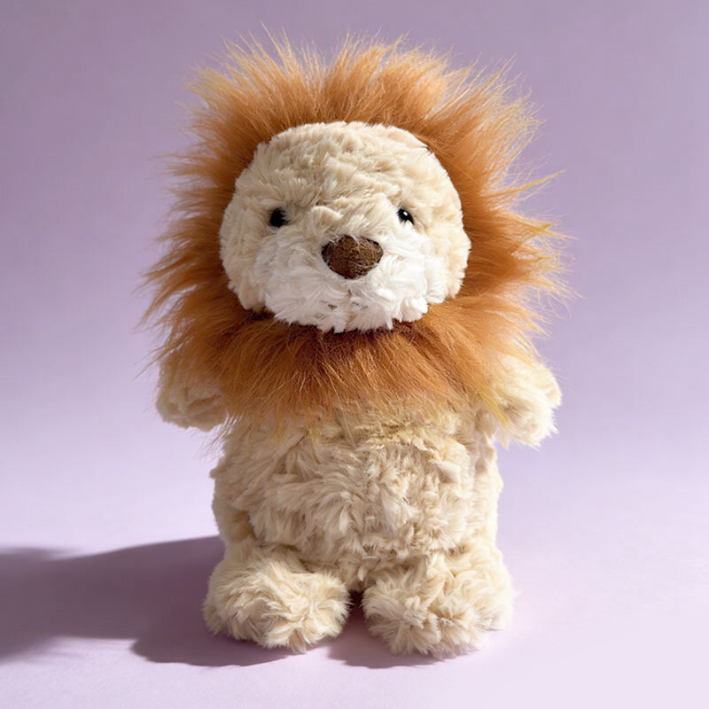 Плюшевая игрушка Jellycat Мягкий лев 16 см, мягкая игрушка, милый лев, подарок для детей и взрослых