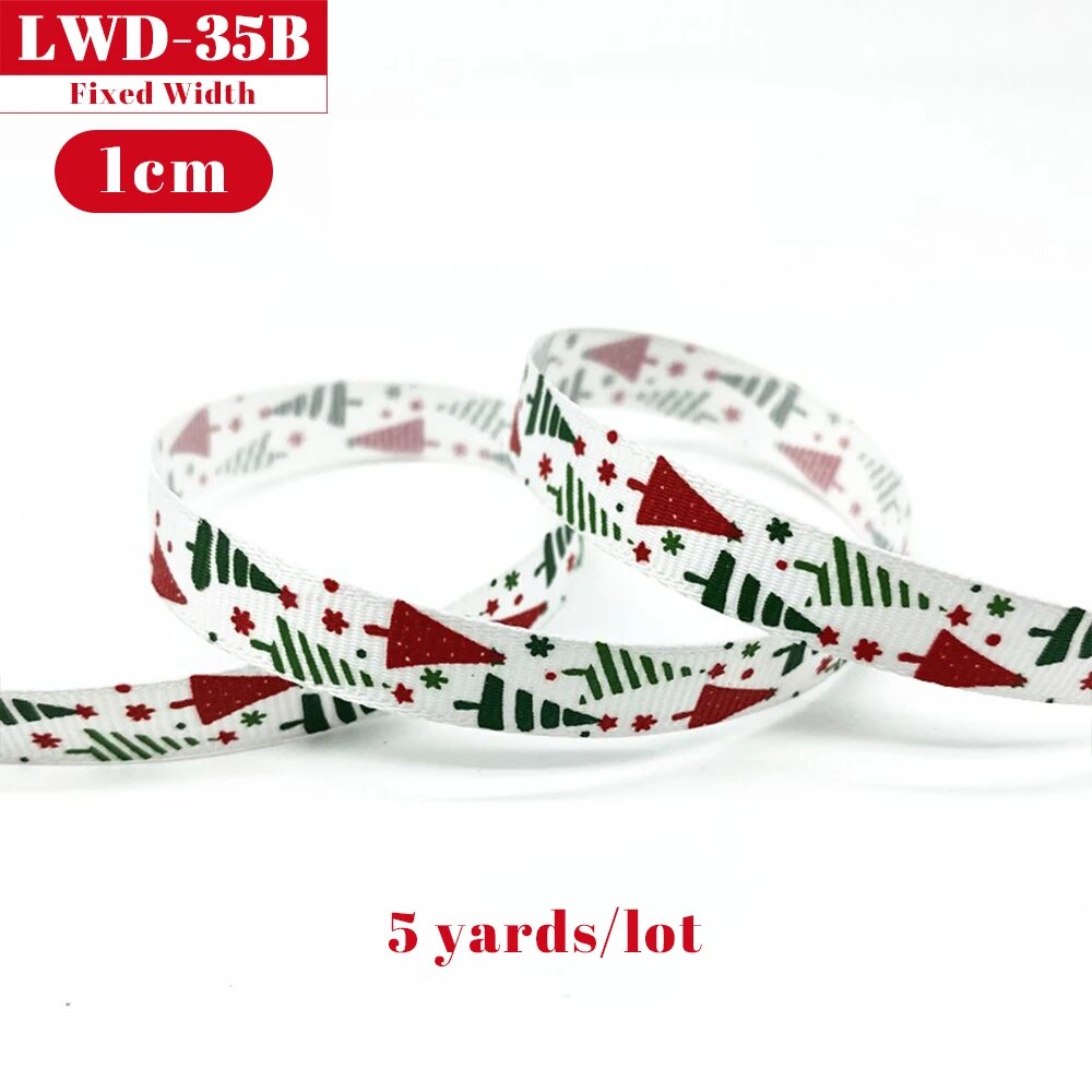 Рождественская лента LWD-35B, 1 см, 5 ярдов