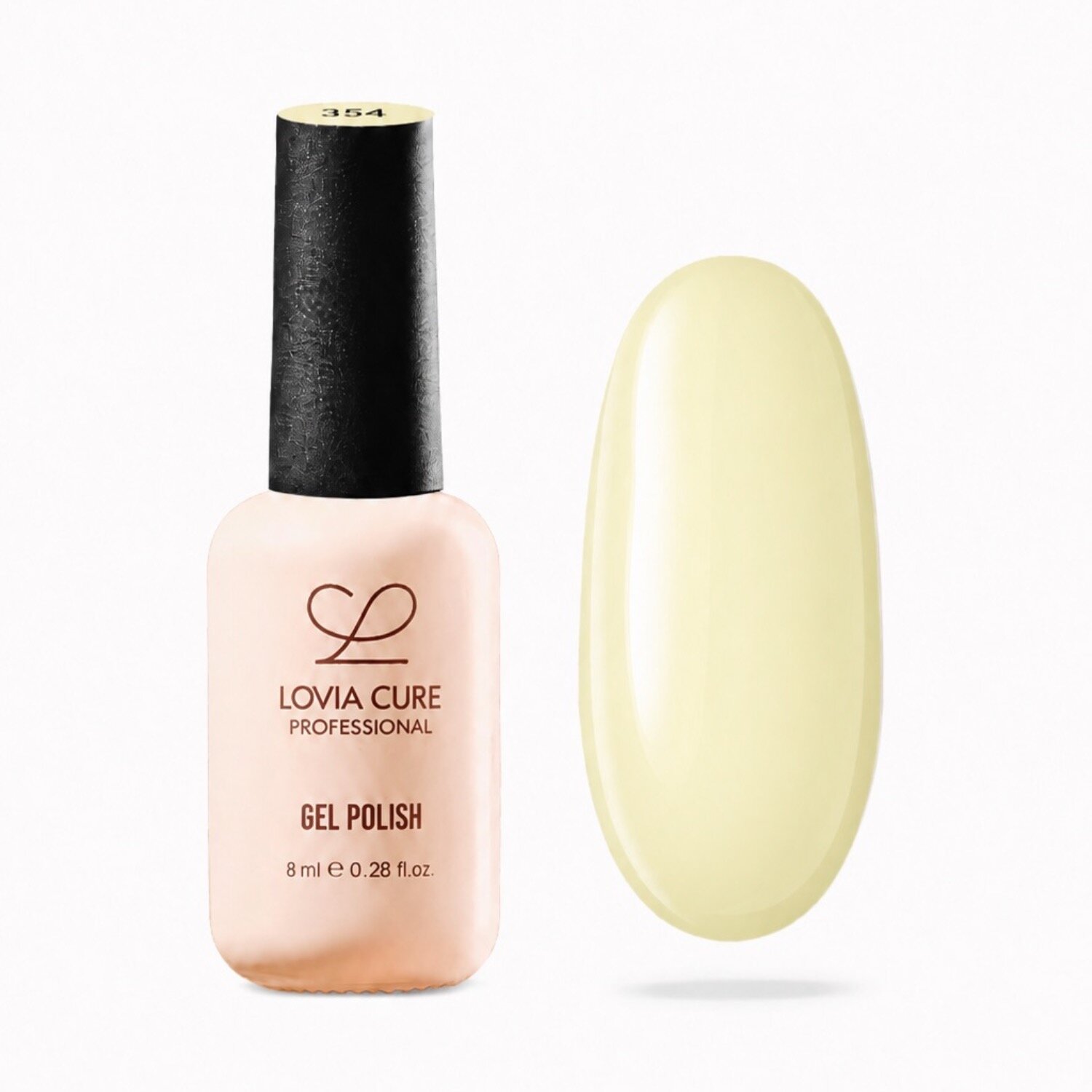 Гель-лак LOVIA CURE 382 8 мл нежно-желтый