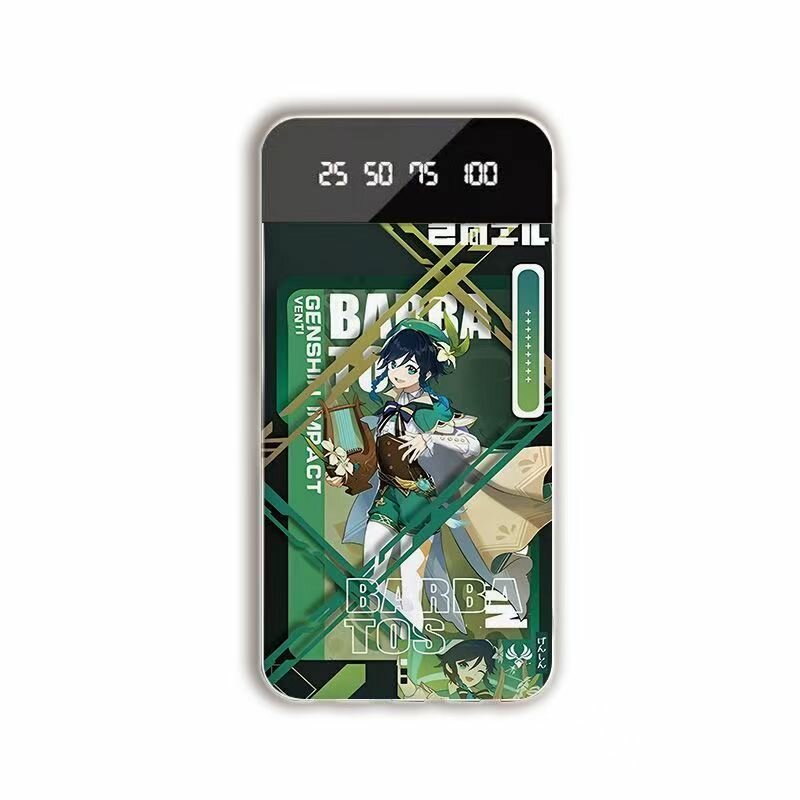 PowerBank с быстрой зарядкой Genshin Impact / 20000мАч / Внешний аккумулятор повербанк Геншин Импакт