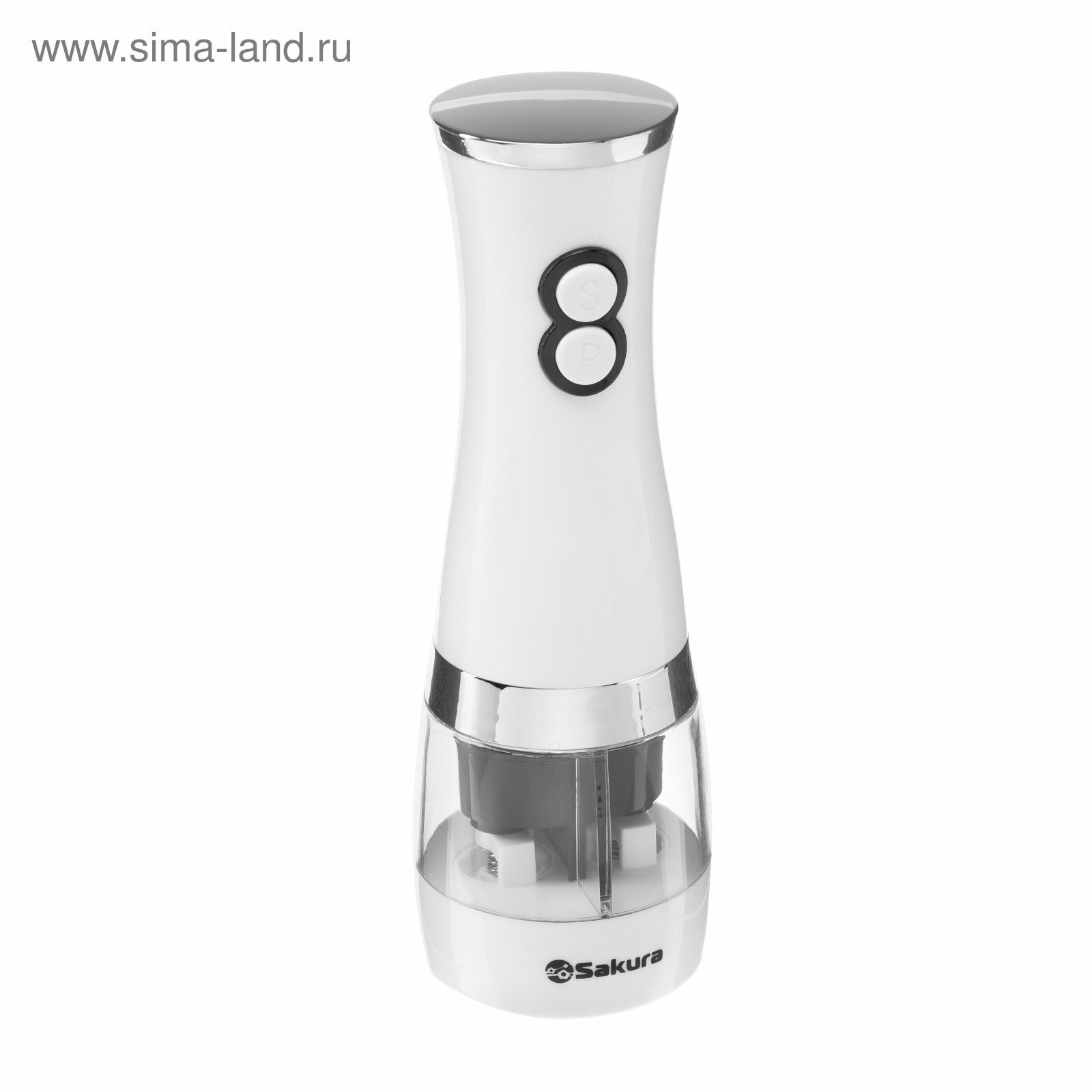 Мельница электрическая SA-6642W, автоматическая, белая, цвет: чёрный
