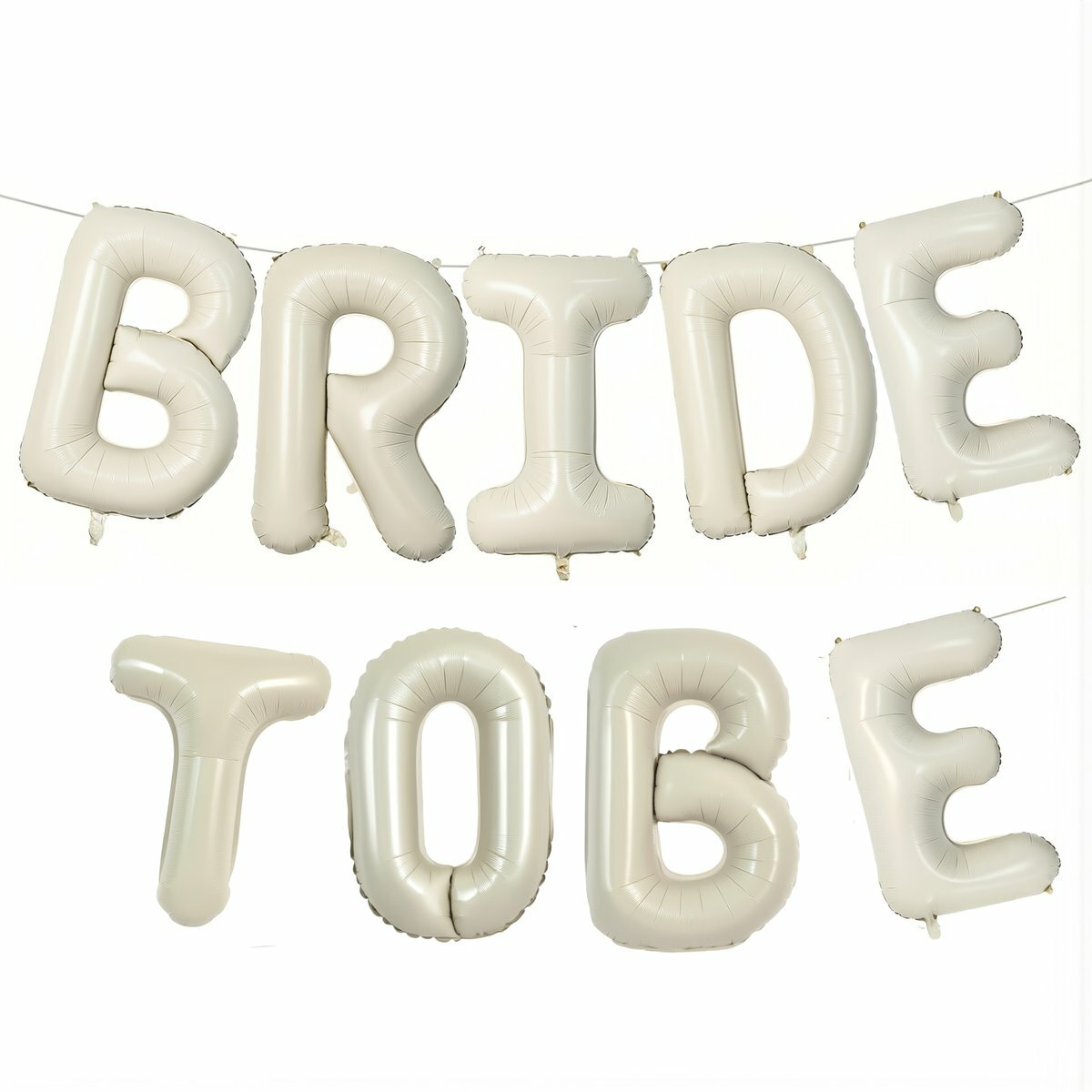 Воздушные шары BRIDE TO BE 16 дюймов молочного цвета набор из алюминиевых фольгированных букв для декора вечеринки перед свадьбой, JX0910 16 дюймов молочный цвет BRIDE TO BE
