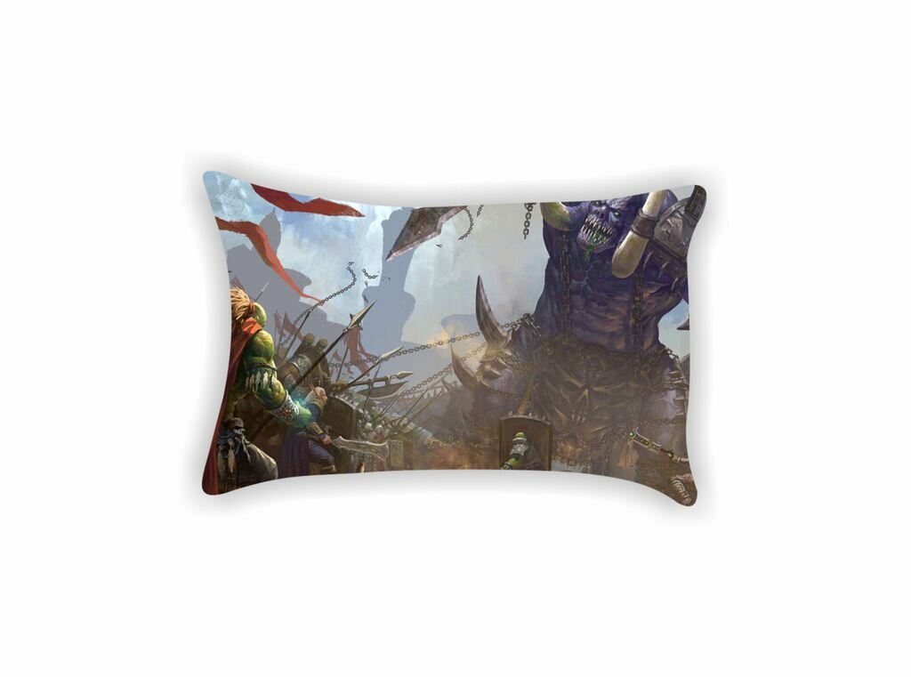Подушка Warcraft, Варкрафт №2, Картинка с одной стороны