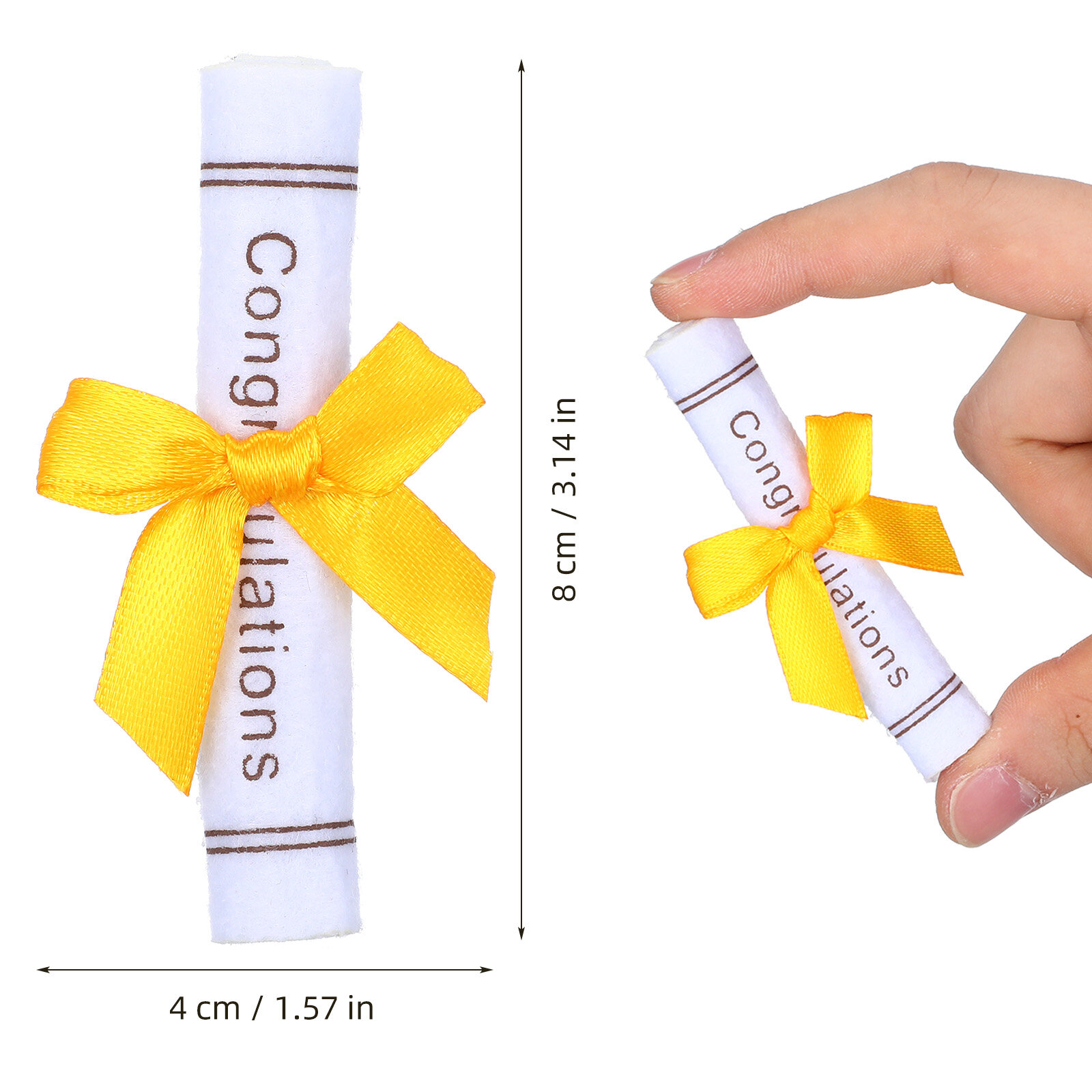 25 Штук Миниатюрные Дипломы Для Учебных Медвежат В Комплекте 8X4Cm