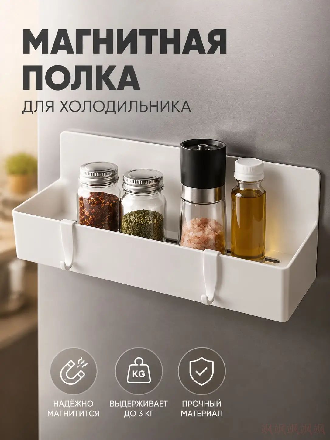 Держатель кухонный для кухонной утвари, 30 см х 10.5 см х 8.5 см, 1 шт