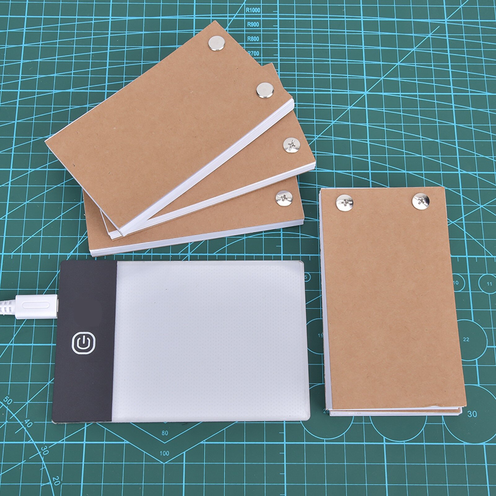 Светодиодная доска для рисования вручную, ультратонкая детская USB-флип-книга формата А6, набор товаров для рисования, художественных принадлежностей