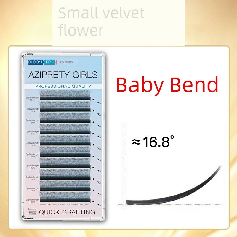 Baby Curve Single Root Eyelash Extension 9mm качество салона, стиль мягкой цветочной структуры