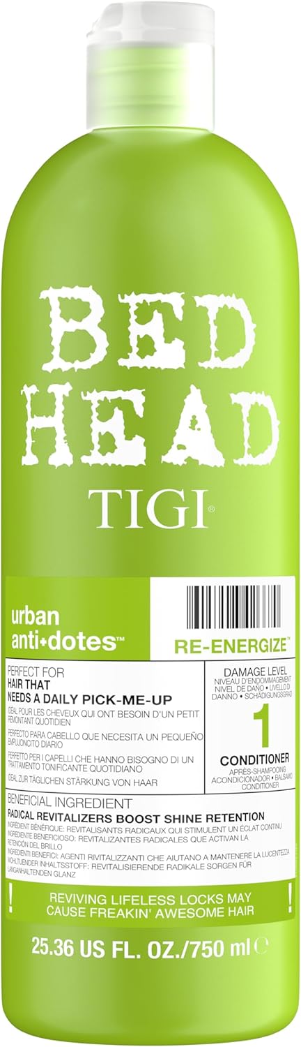 TIGI Кондиционер Bed Head Urban Antidotes Re-Energise для нормальных волос, для ежедневного использования, 750 мл