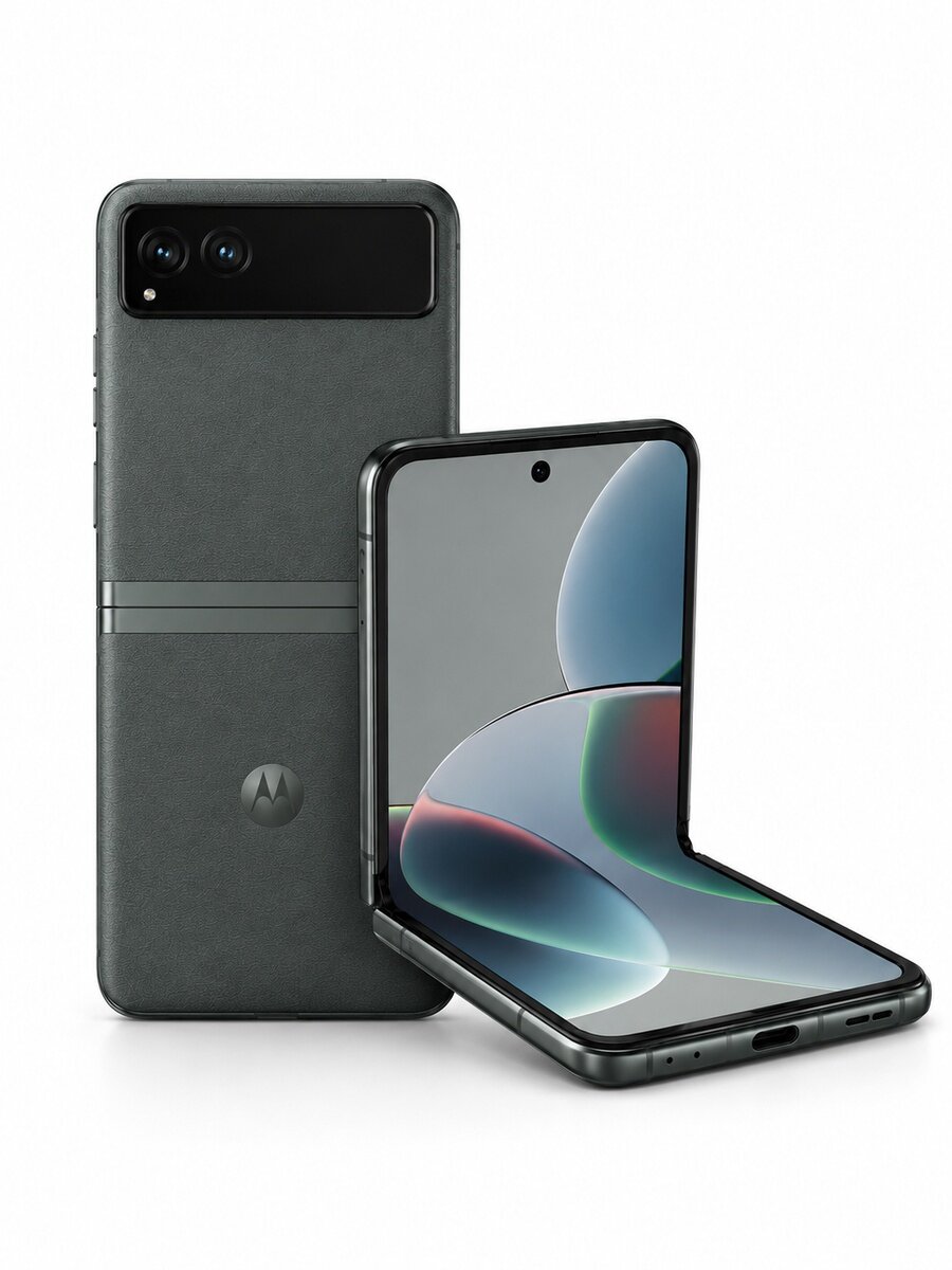 Смартфон Motorola Razr 40 5G 8/128 ГБ, зелёный Sage Green, складной, внешний OLED-экран 1,5 дюйма