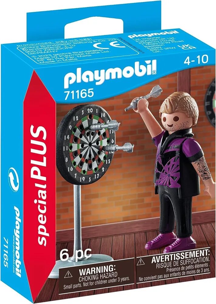 Конструктор пластиковый Playmobil 71165 Darts Player, 6 элементов, от 4 лет