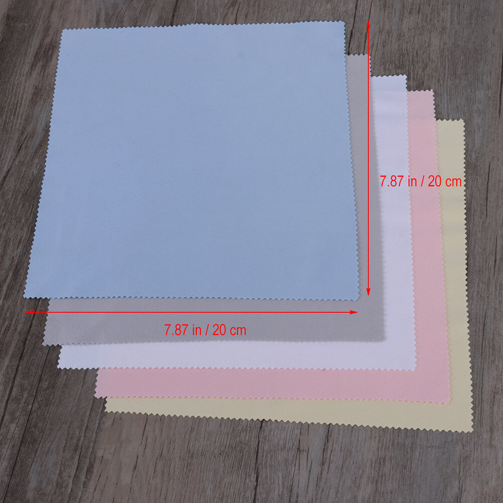 100 Штук Микроволокно Для Очищения Оптики 10X10Cm Синий Зеленый Розовый Желтый