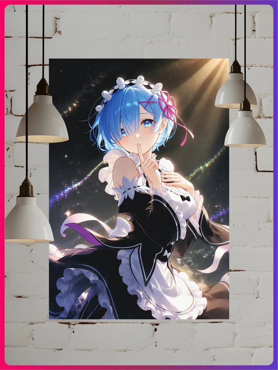 Постер на стену Re Zero Рем — фото 1