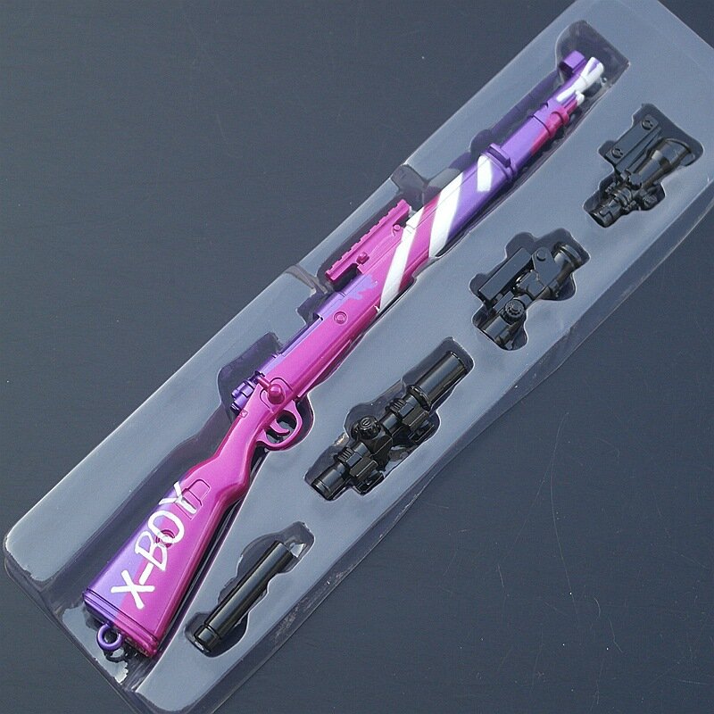 23 см Алюминиевый ключ-браслет с моделью винтовки 98K Midnight Purple для коллекционирования