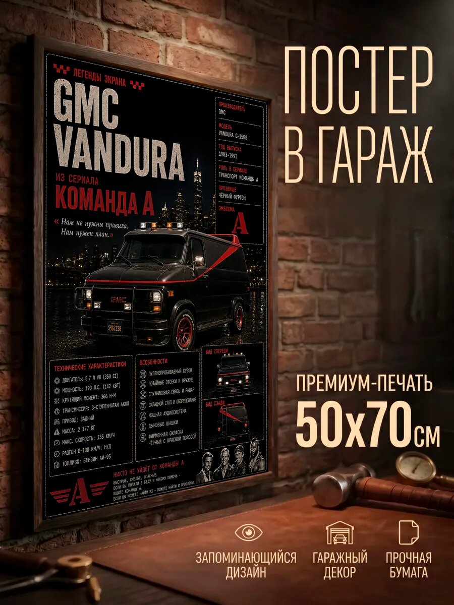 Постер на стену большой 50*70 без рамки ГМС Вандура