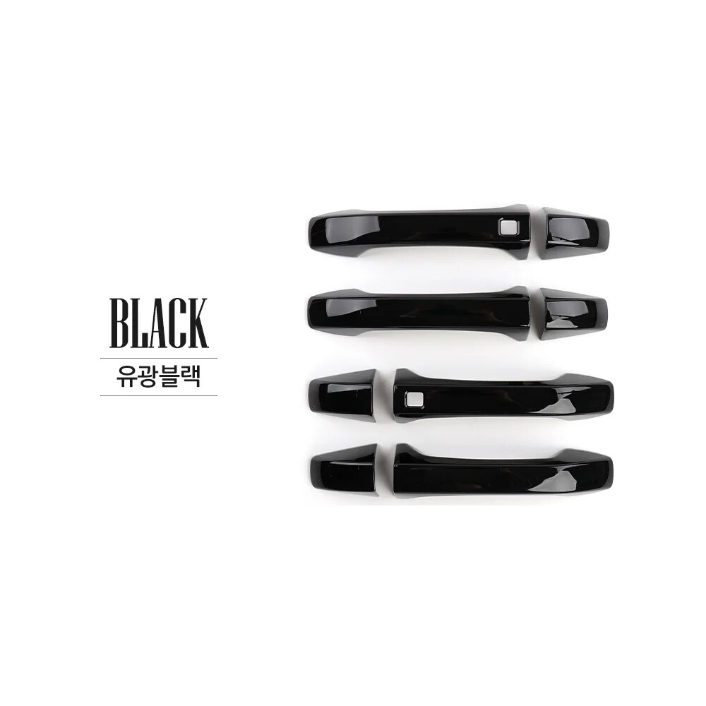 Декоративные накладки на внешние дверные ручки для KGM SSANGYONG TORRES/TORRES-EVX/ACTYON Black