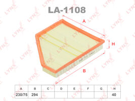 La-1108 Фильтр Воздушный Lynxauto (LYNX LA-1108)
