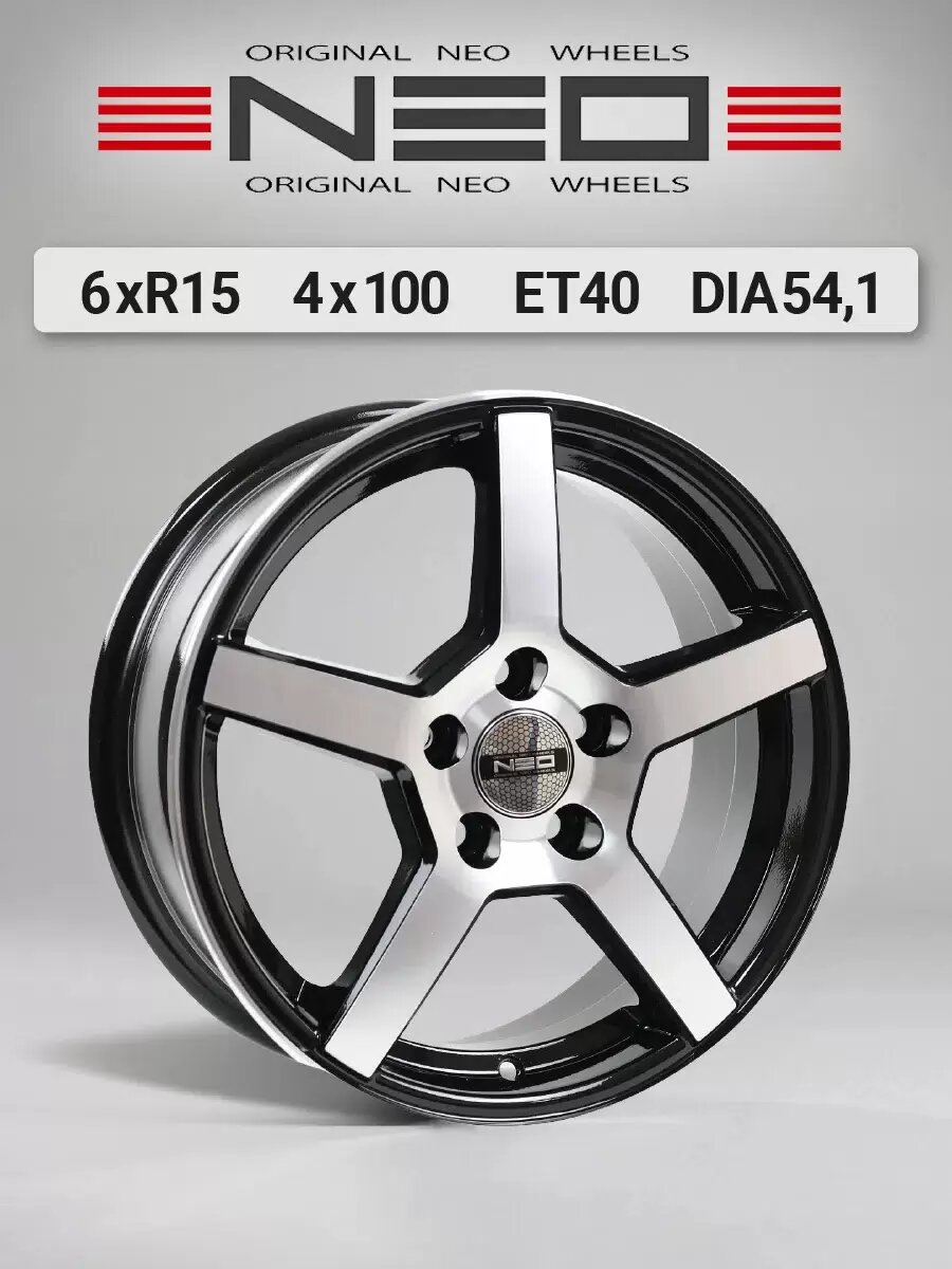 Диск автомобильный NEO V03-1560 6x15 4x100 ET40 54,1 BD