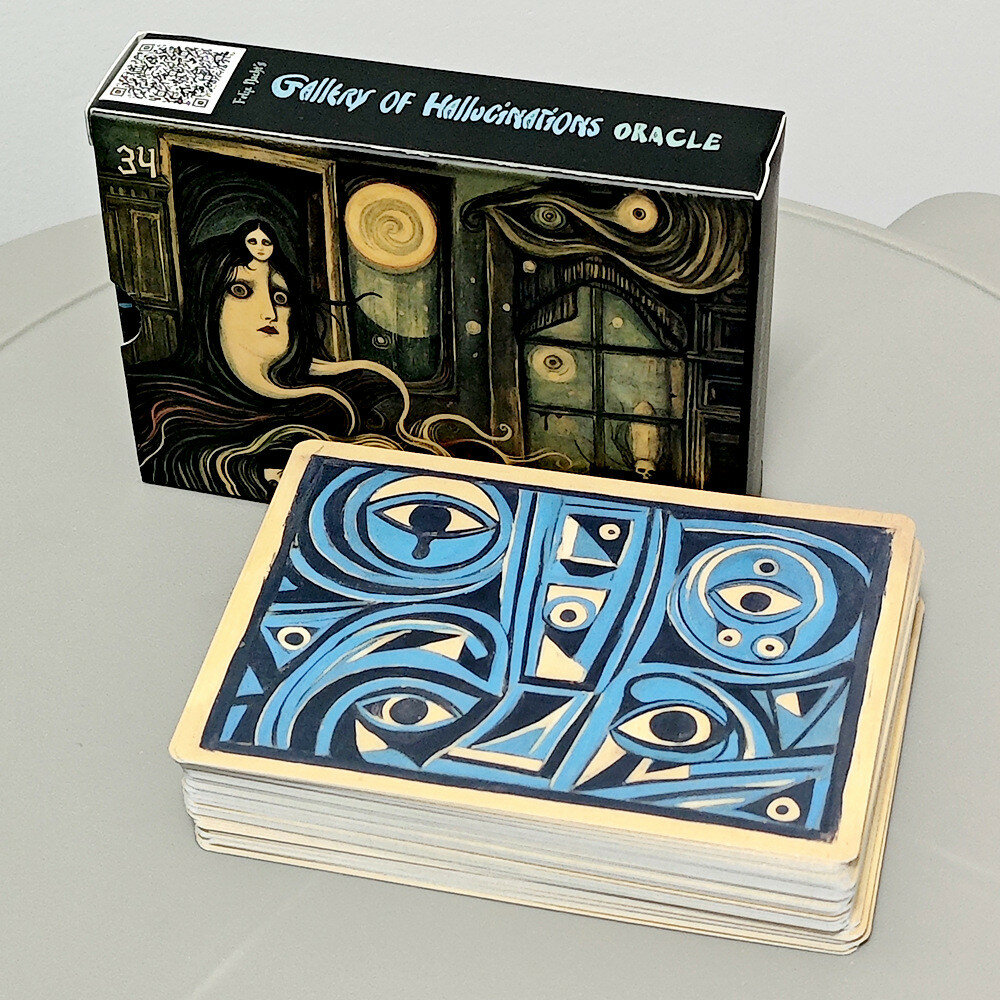 Moon gallery oracle cards 52 sheets paper tarot deck for spiritual guidance and meditation