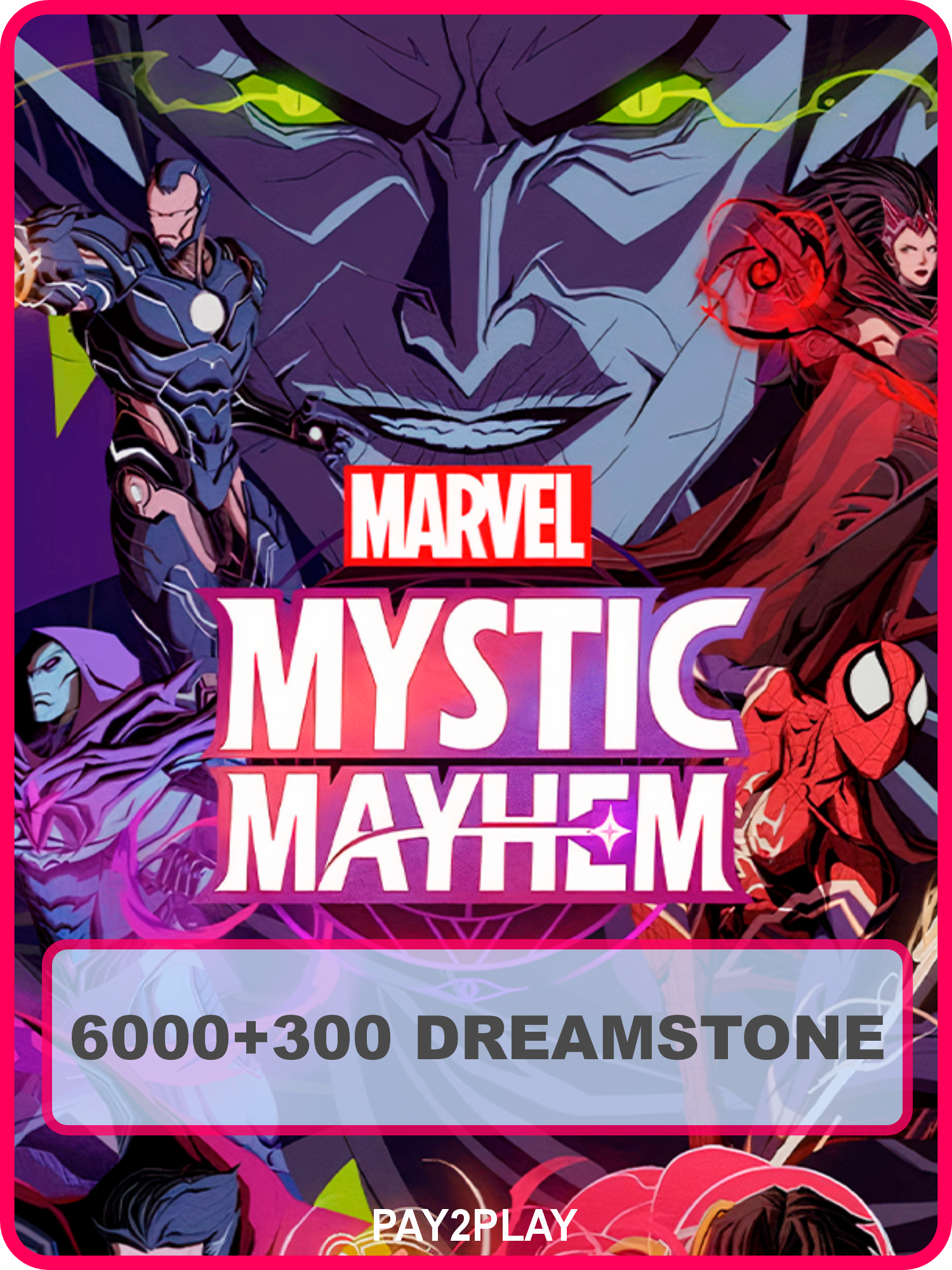 Пополнение MARVEL Mystic Mayhem 6000+300 Dreamstone / пополнение по UID / цифровой товар