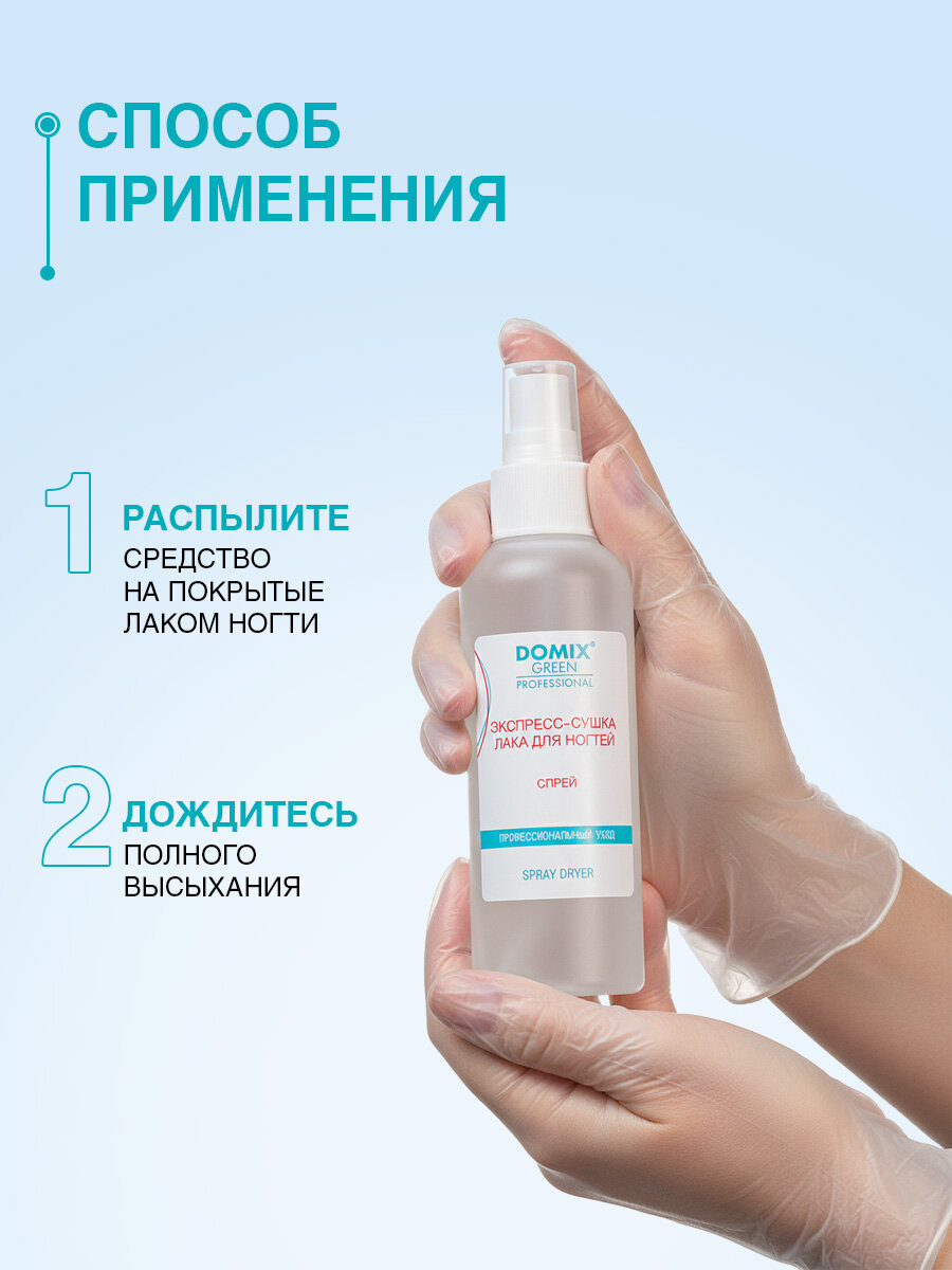 DOMIX GREEN PROFESSIONAL Экспресс сушка лака для ногтей 75 мл — фото 1
