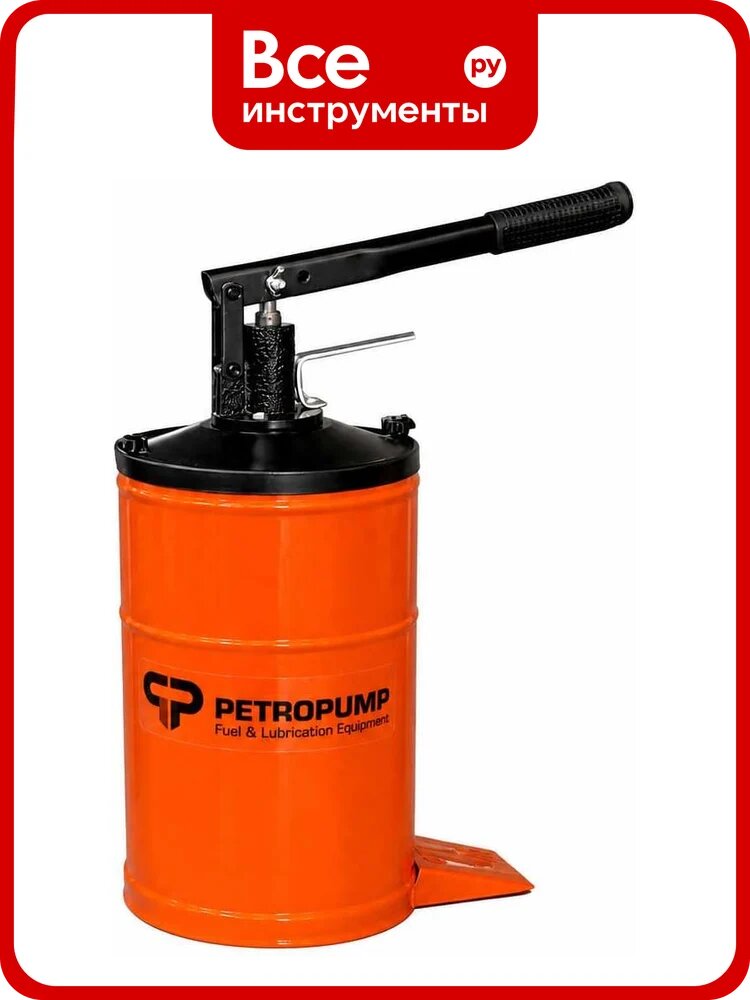 Солидолонагнетатель ручной Petropump с емкостью 10 кг 200 бар PP210040