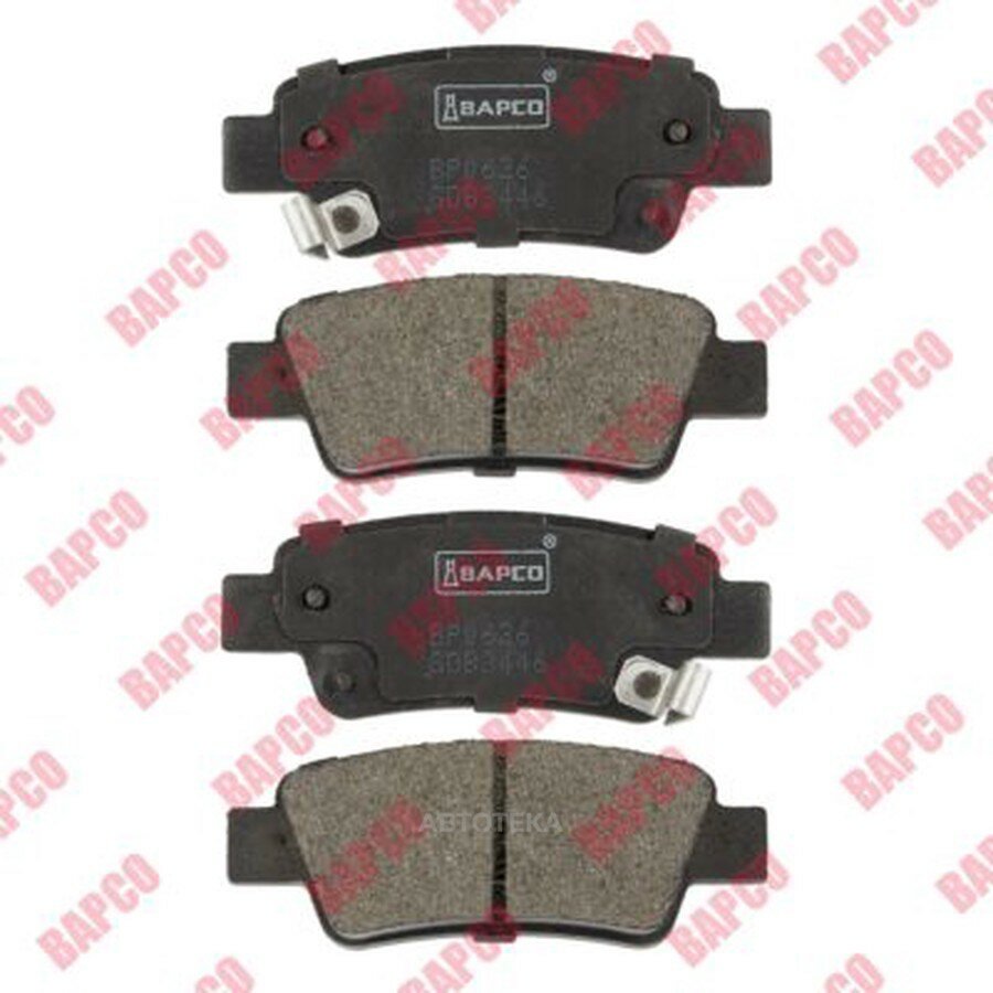 Колодки тормозные дисковые задние комплект шт BAPCO BP0626