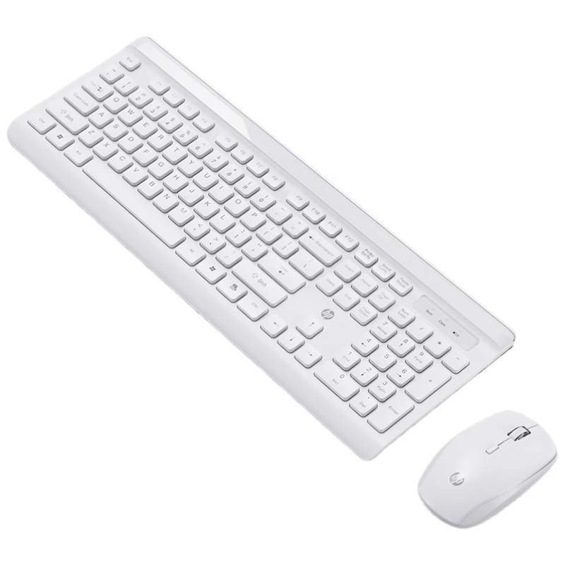 HP беспроводная тихая клавиатура и мышь для офиса, настольного ПК, ноутбука, учебы и дома белого цвета Цвет и эффект