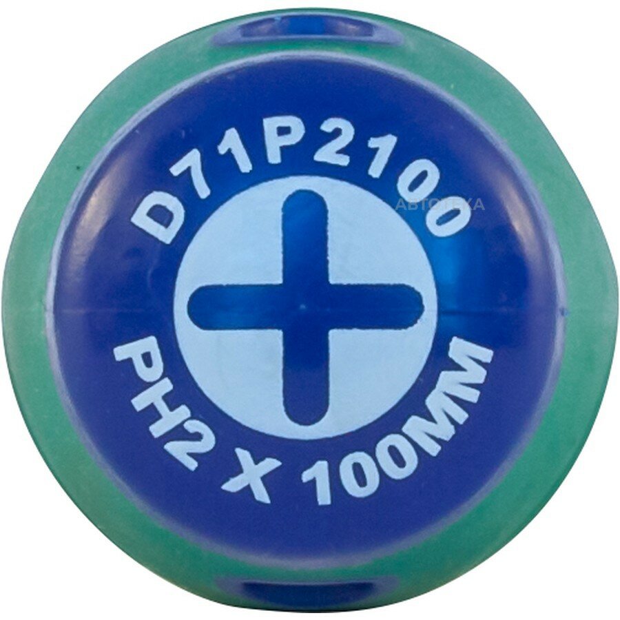 Отвертка стержневая крестовая ANTI-SLIP GRIP. PH2х100 мм JONNESWAY D71P2100